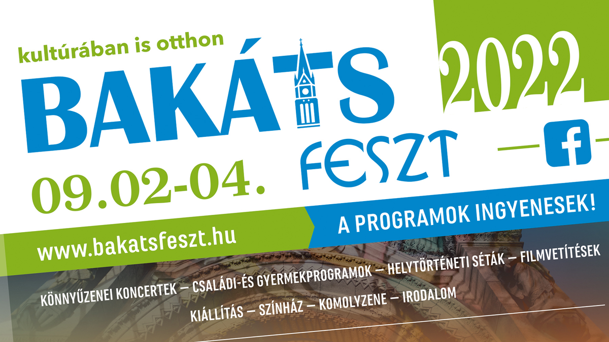 Bakáts Feszt 2022 – ingyenes programokkal