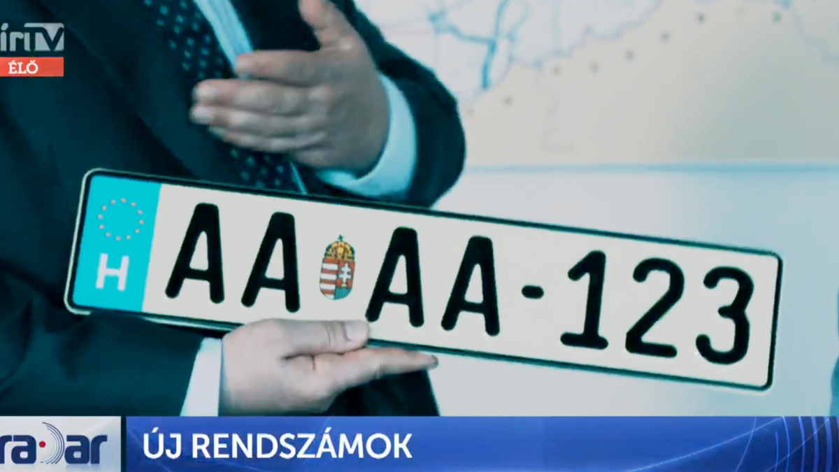 Itt a nagy változás, ilyenek lesznek az új magyar rendszámok - Videó ...