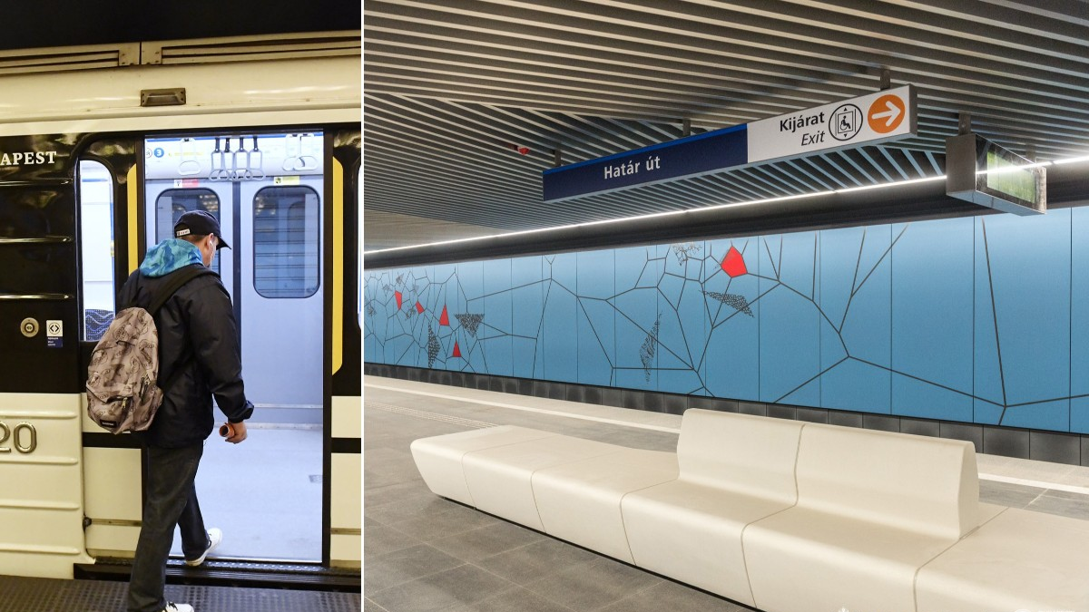 Infografika: Ezeken a helyeken áll meg mától a 3-as metró