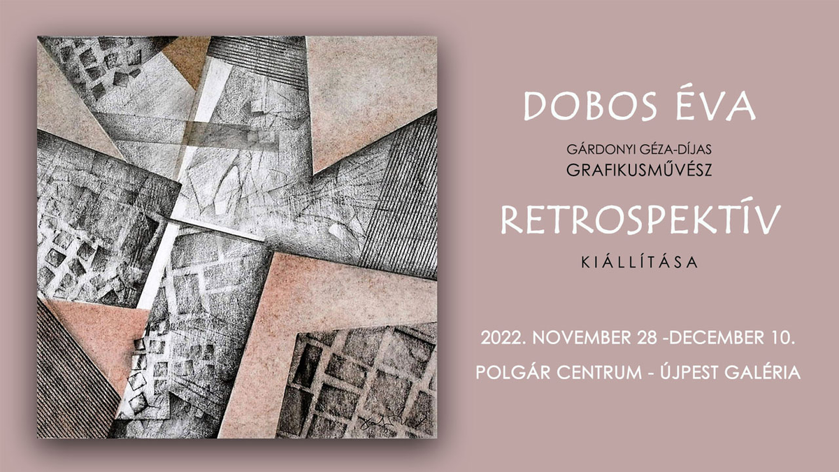 Dobos Éva grafikusművész retrospektív kiállításának megnyitója